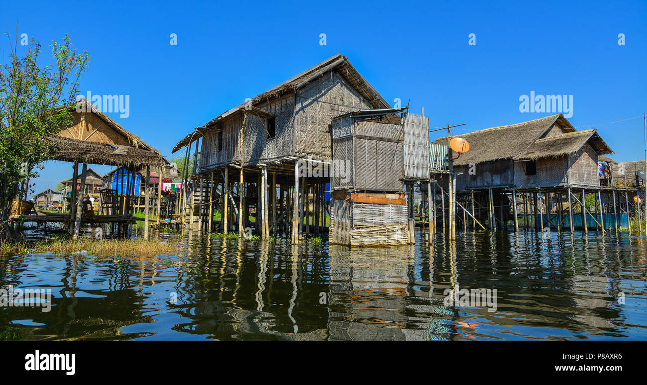 Inle lake sunrise village hi-res stock photography and images - Alamy