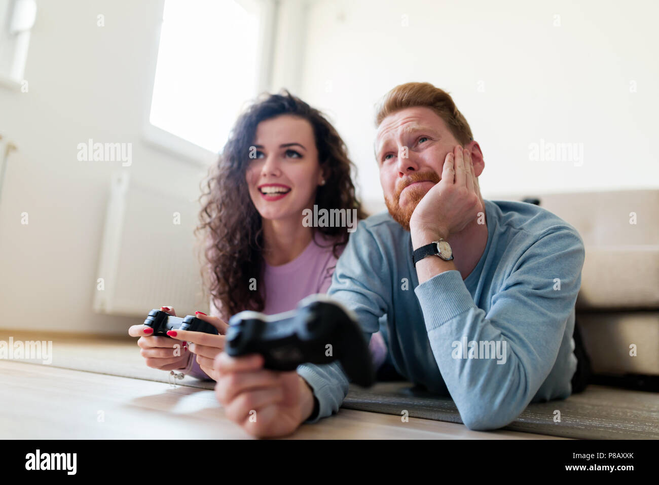 Man playing video game tv hi-res stock photography and images - Alamy