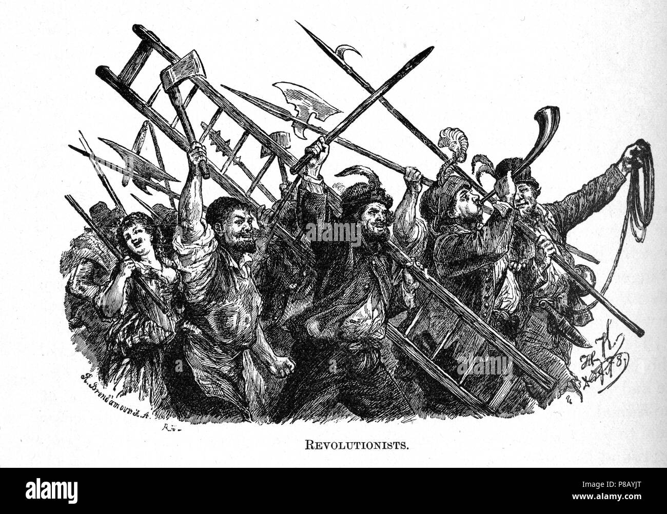 Revolutionists. Museum: PRIVATE COLLECTION Stock Photo - Alamy