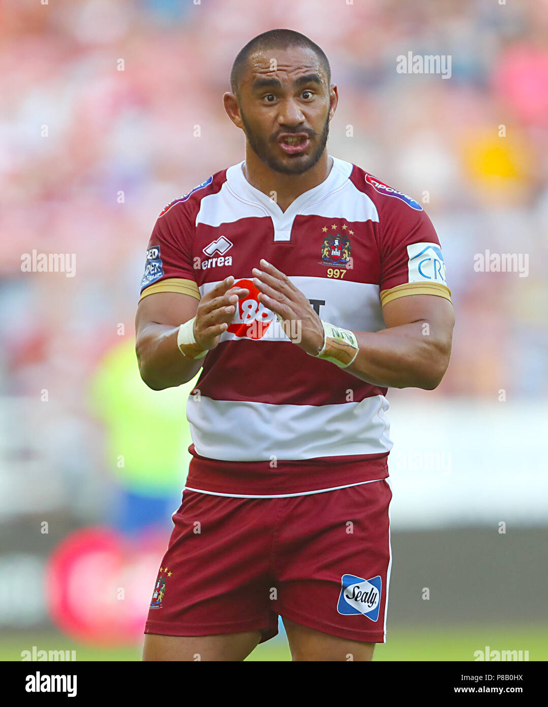 Thomas Leuluai, Wigan Warriors Stock Photo - Alamy