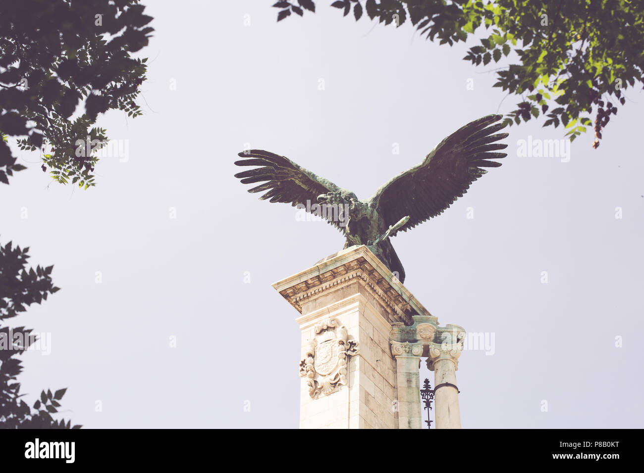 Bird in the Royal Castle, Budapest, Hungary's national symbol Turul ...