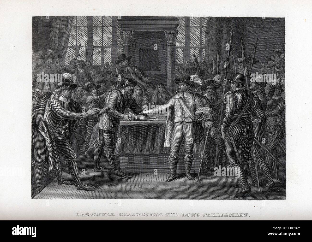 Cromwell dissolving the Long Parliament. Museum: PRIVATE COLLECTION ...
