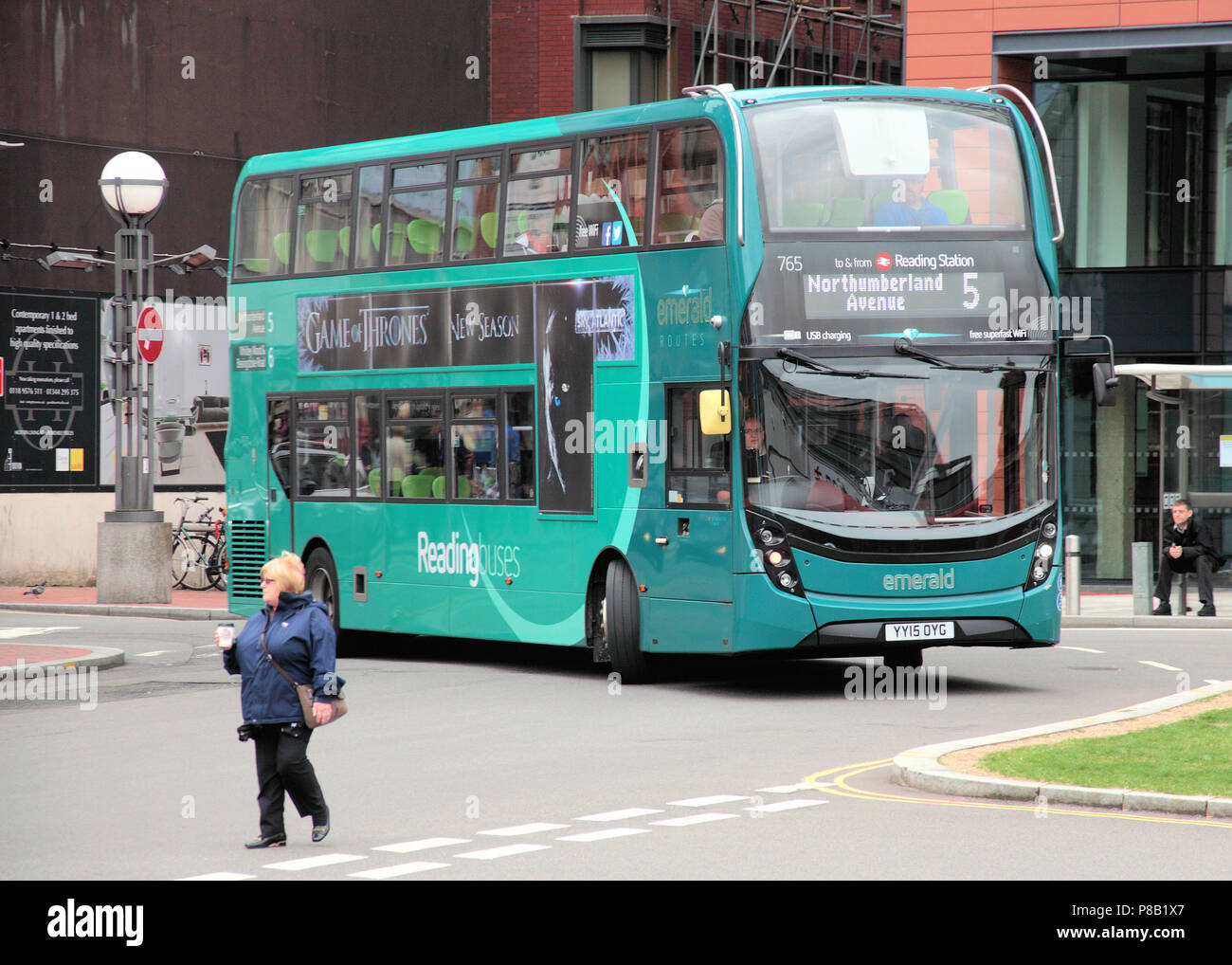 Reading has a bus system whereby buses are colour coded just like a bus ...