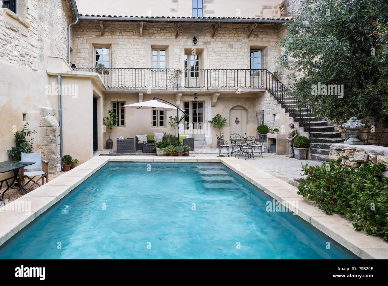 Olive tree swimming pool hi-res stock photography and images - Alamy