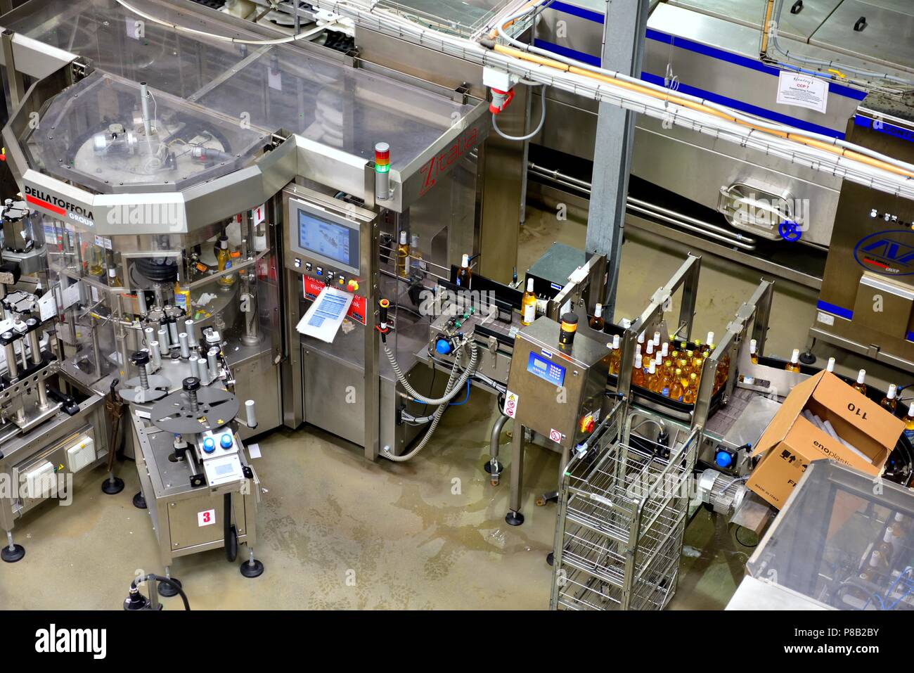Labelling machine,Bottling production line, Healeys Cornish Cyder Farm ...