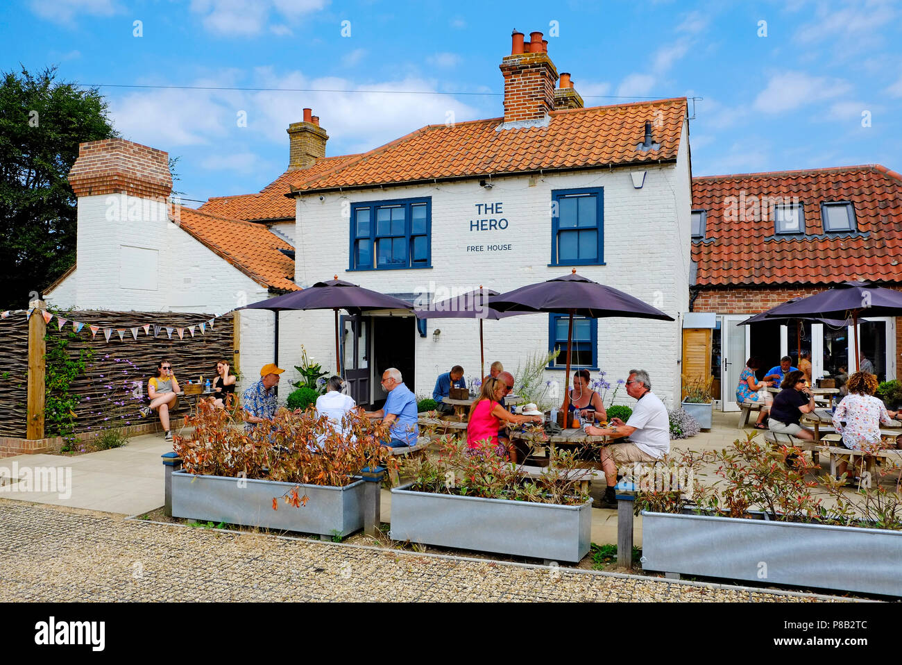 the hero public house, burnham overy staithe, north norfolk, england ...