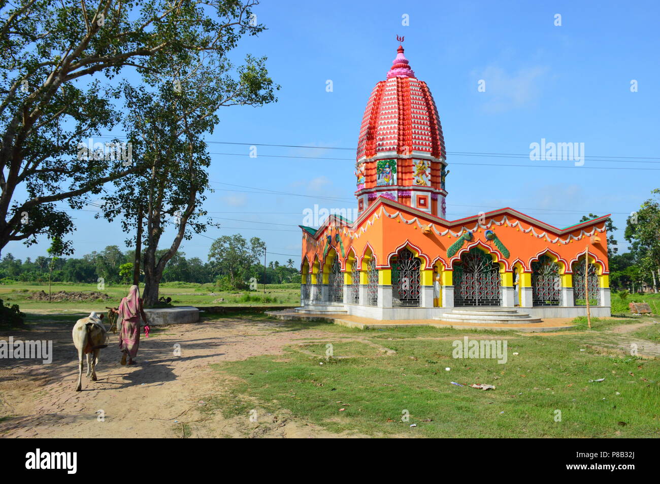 Panpur Sener Danga Kali mandir, Ranihati Amta road, Howrah Stock Photo ...