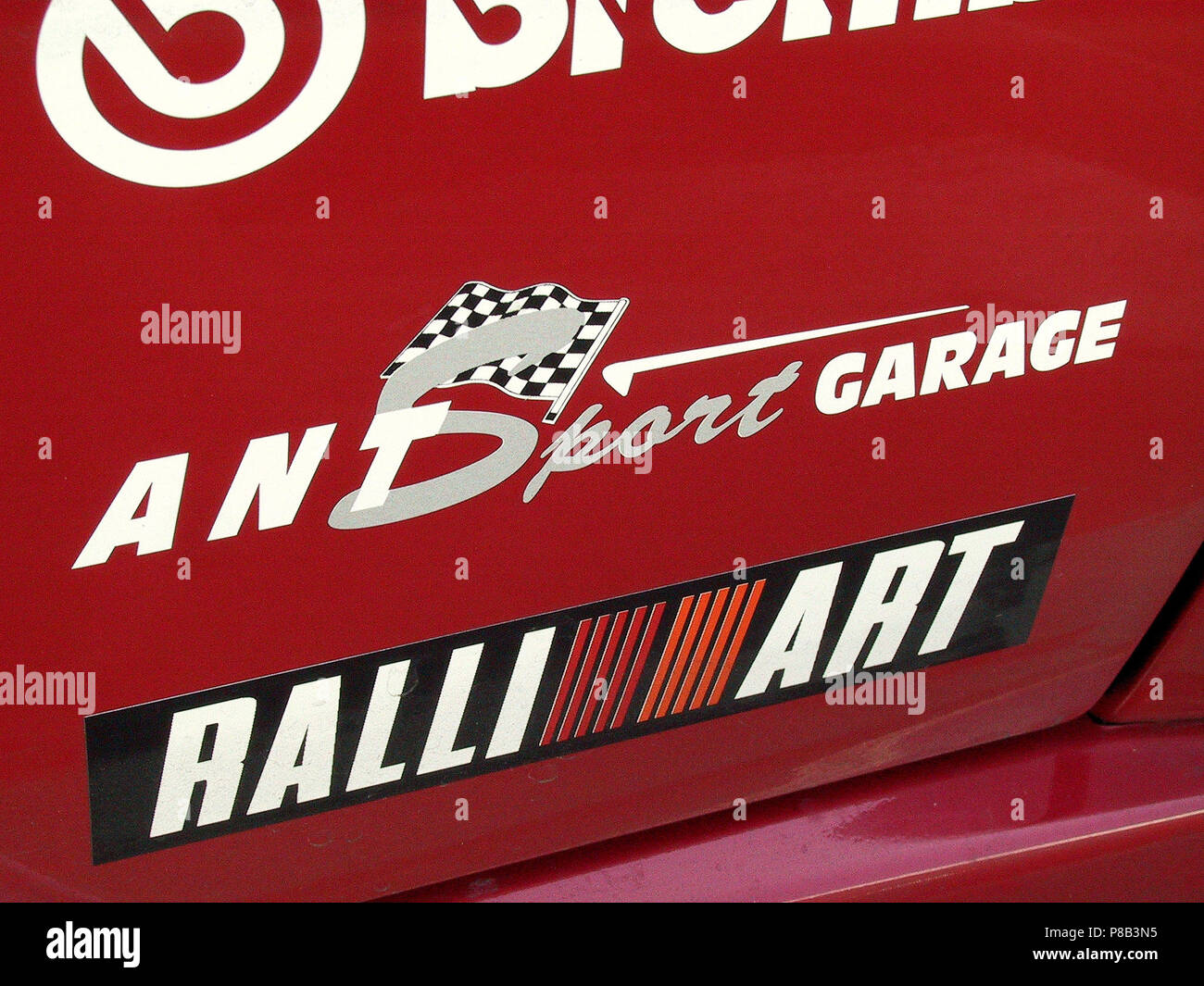 Mitsubishi Lancer Evolution 7 vii EVO - 2002 model in red colour ...