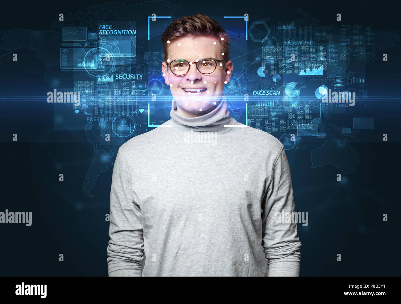 Biometric detection hi-res stock photography and images - Alamy