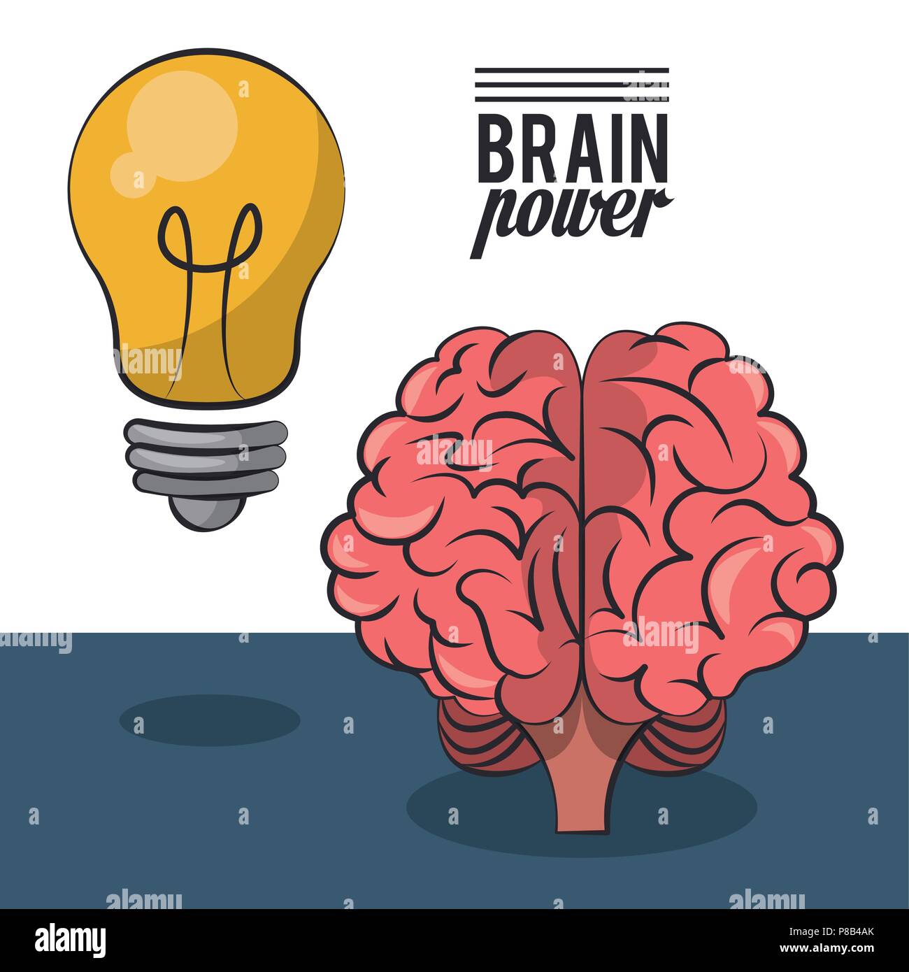 Brain power concept Stock Vector Image & Art - Alamy