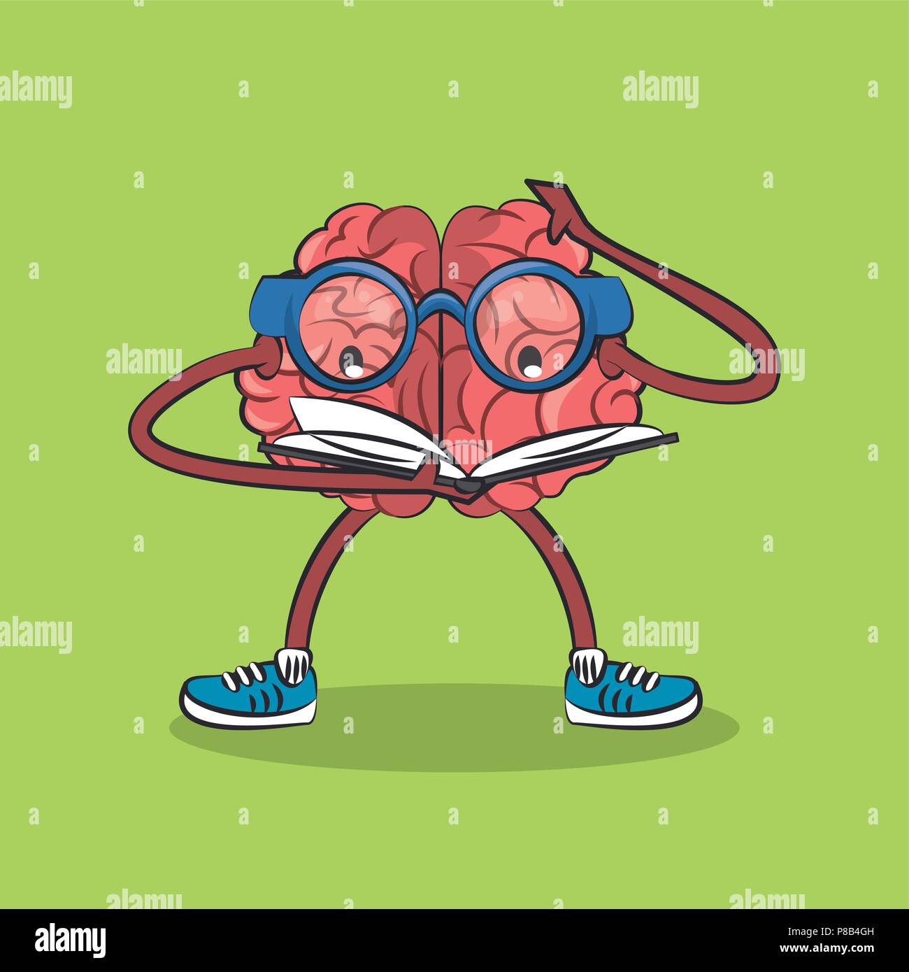 Cute and funny brain cartoon Stock Vector Image & Art - Alamy