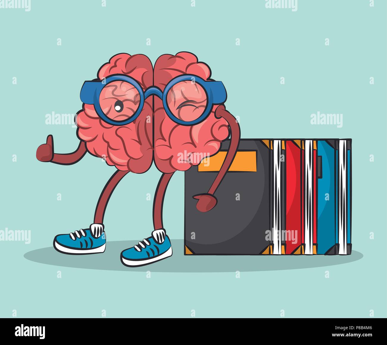 Cute and funny brain cartoon Stock Vector Image & Art - Alamy