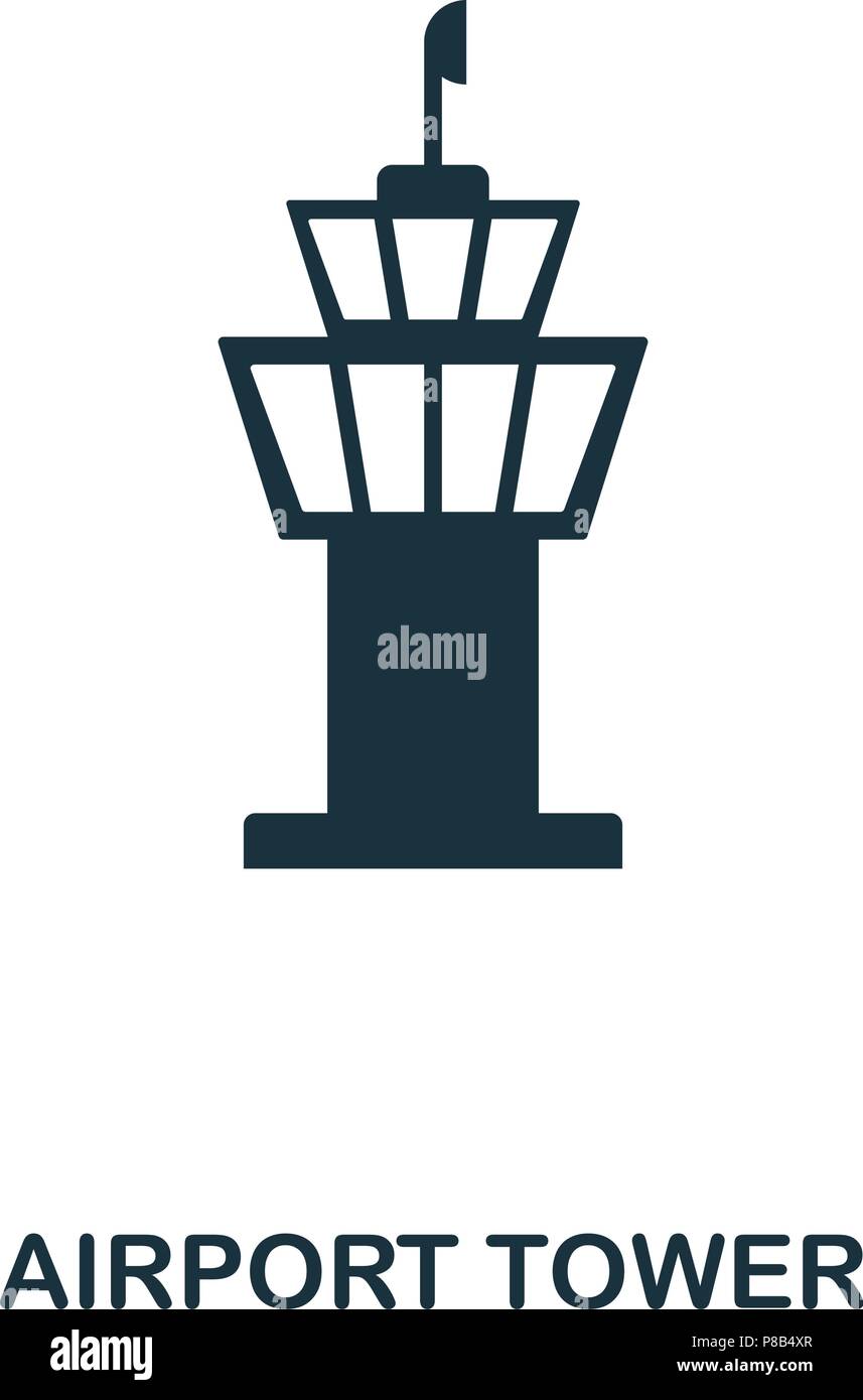 Airport Tower icon. Line style icon design. UI. Illustration of airport ...