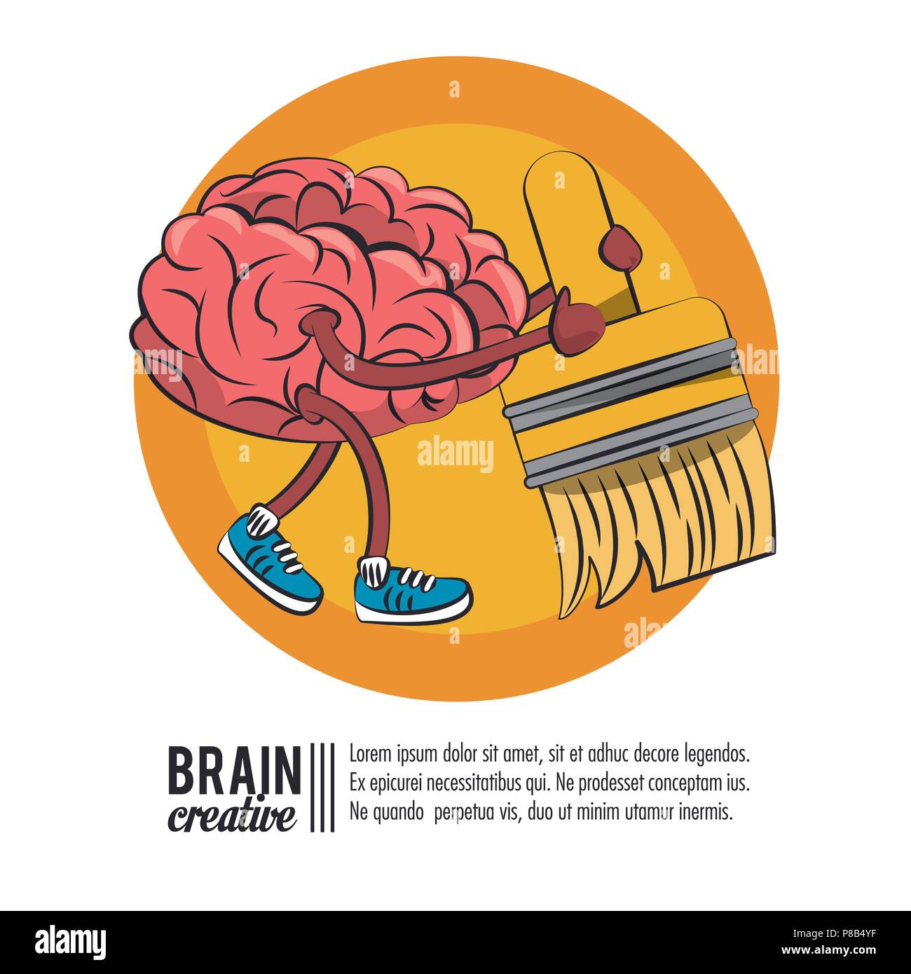 Brain creative poster Stock Vector Image & Art - Alamy