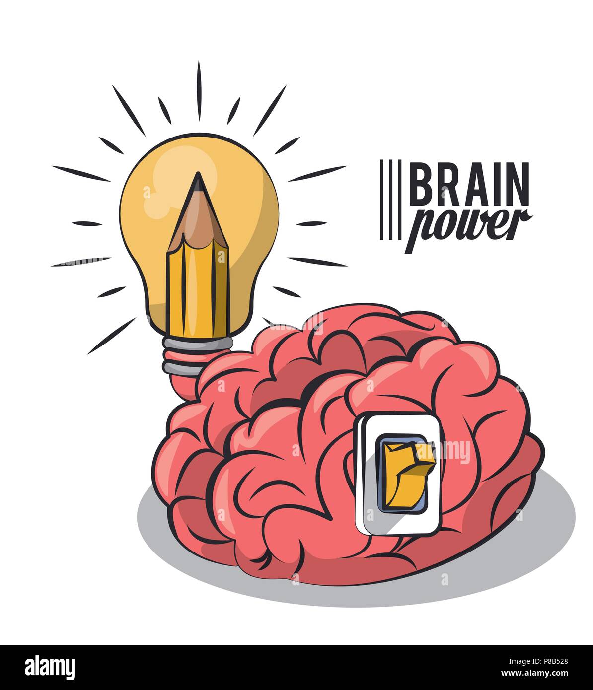 Brain power concept Stock Vector Image & Art - Alamy