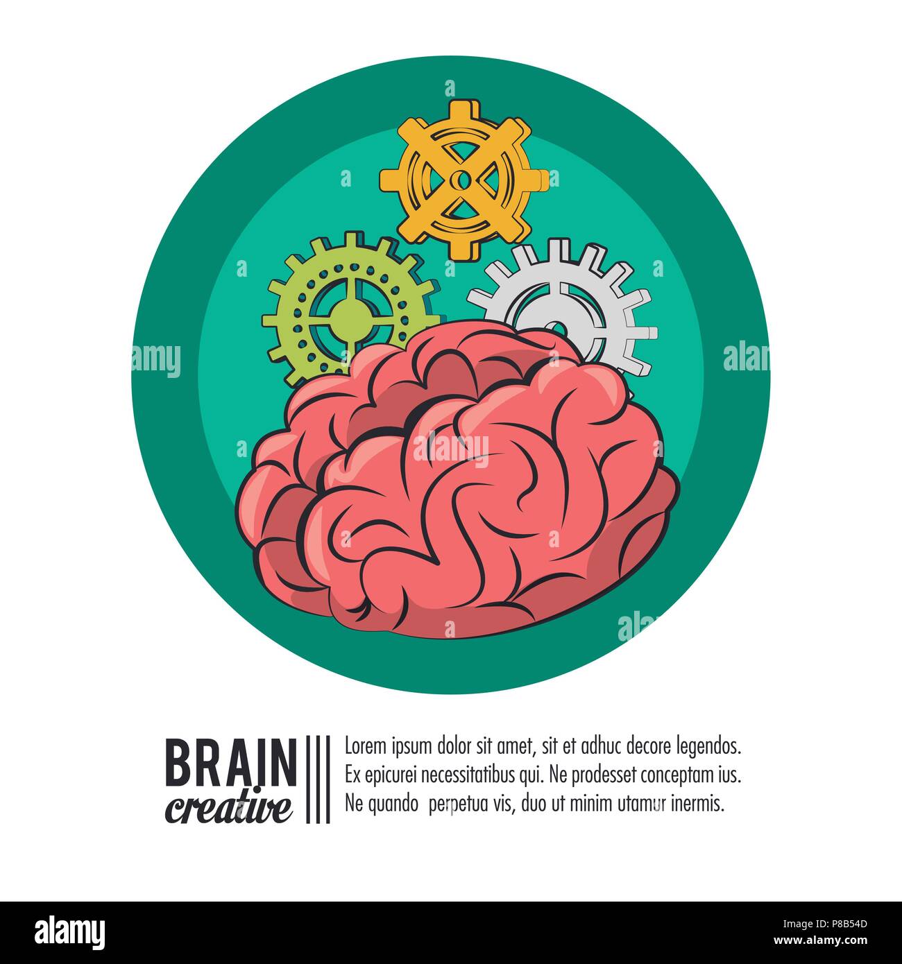 Brain creative poster Stock Vector Image & Art - Alamy