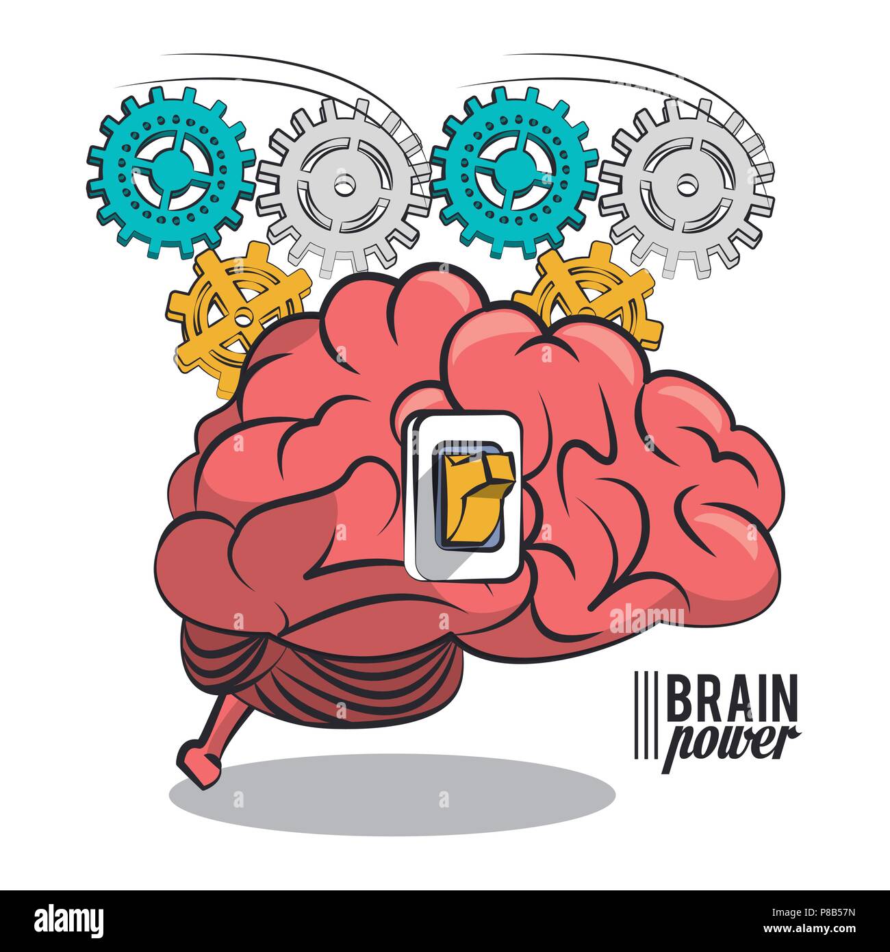 Brain power concept Stock Vector Image & Art - Alamy