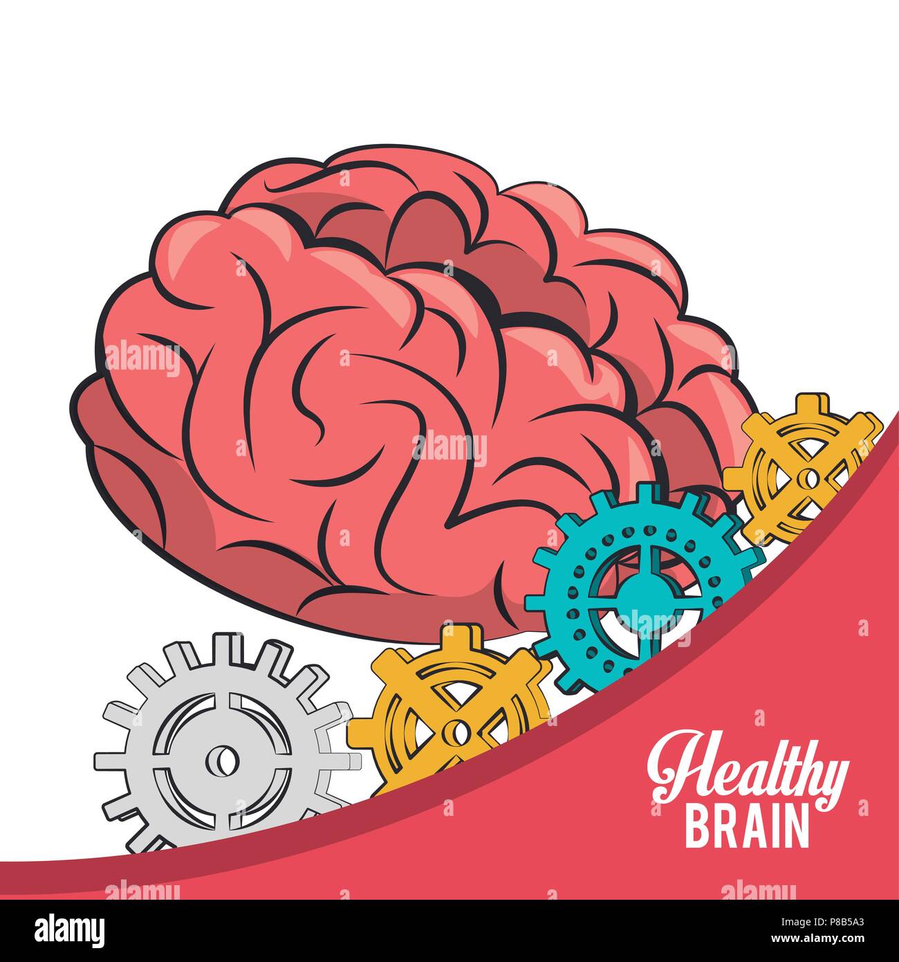 Healthy brain concept Stock Vector Image & Art - Alamy