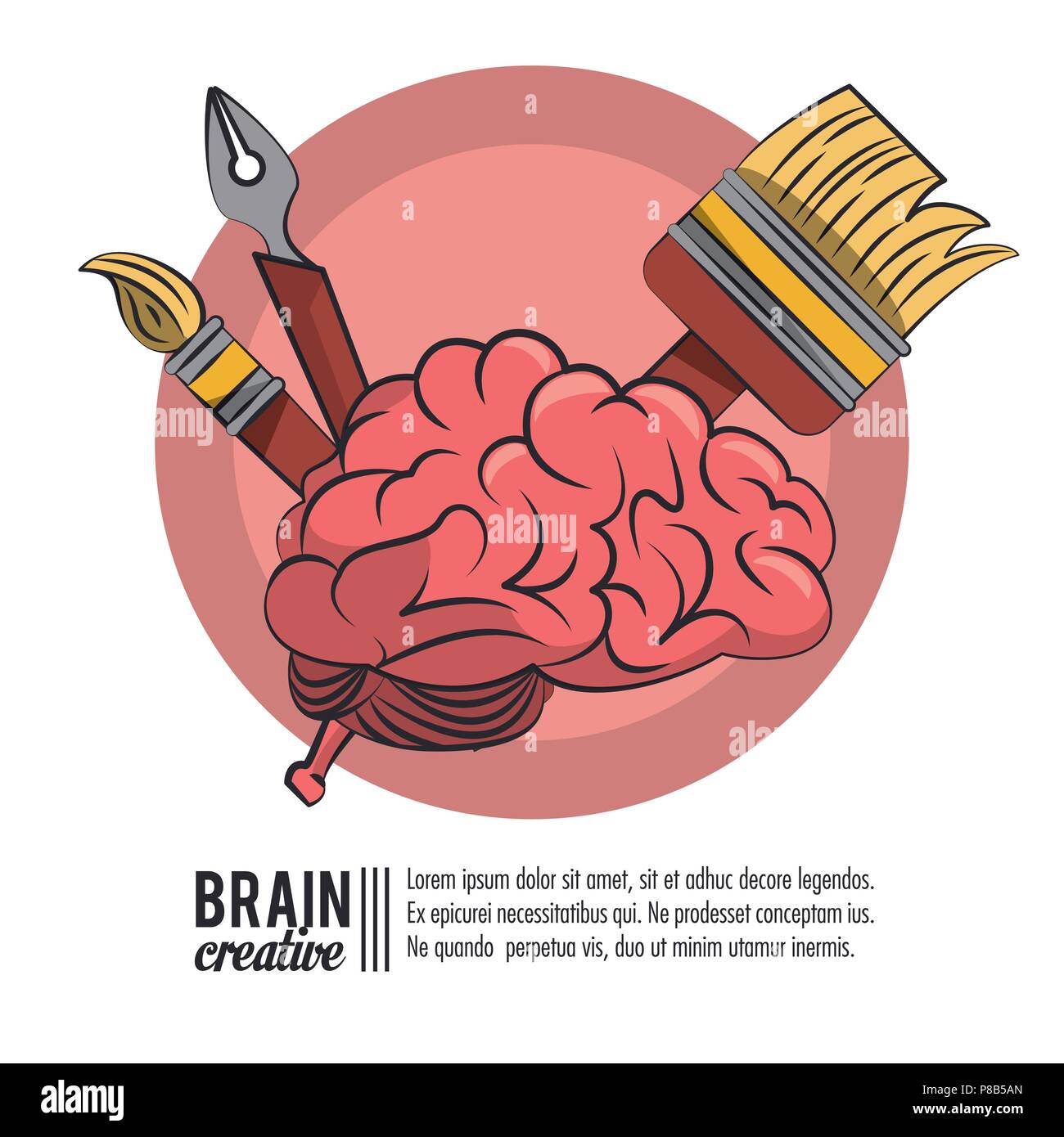 Brain creative poster Stock Vector Image & Art - Alamy