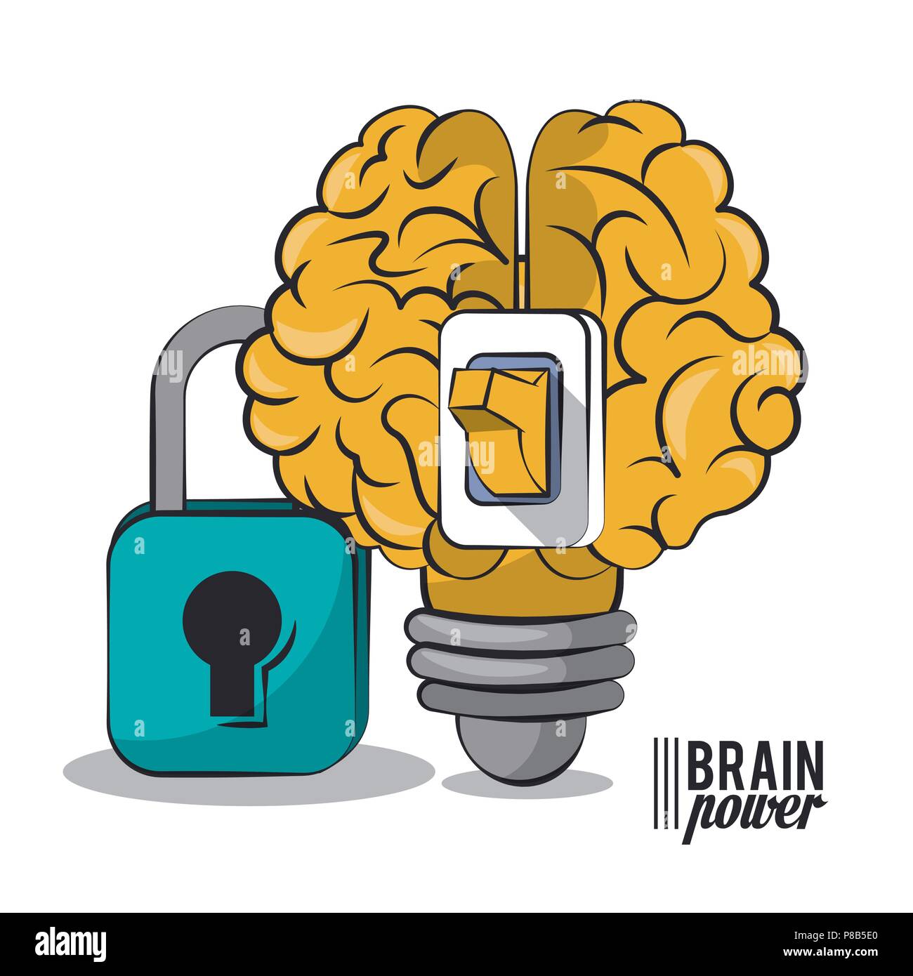 Brain power concept Stock Vector Image & Art - Alamy