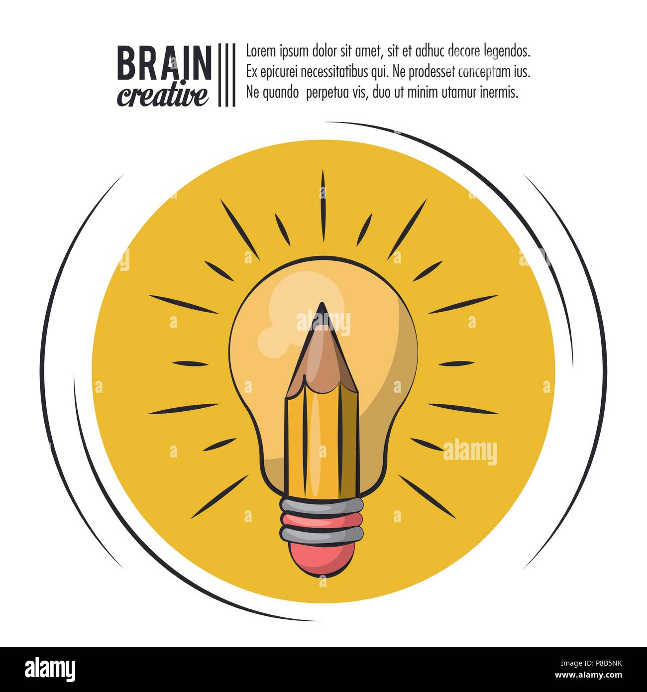 Brain creative poster Stock Vector Image & Art - Alamy