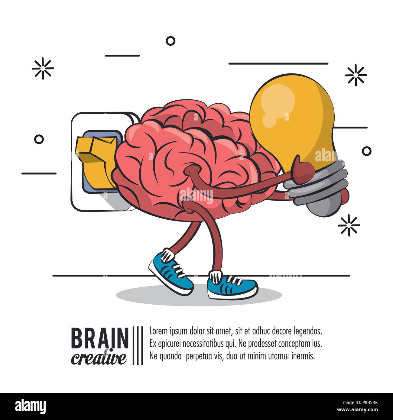 Brain creative poster Stock Vector Image & Art - Alamy