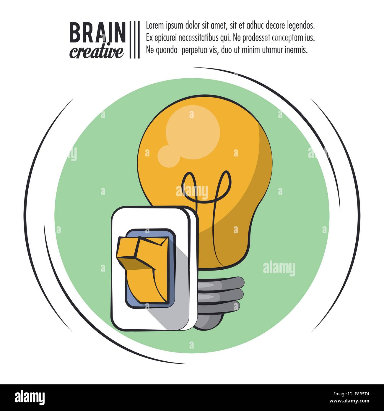 Brain creative poster Stock Vector Image & Art - Alamy