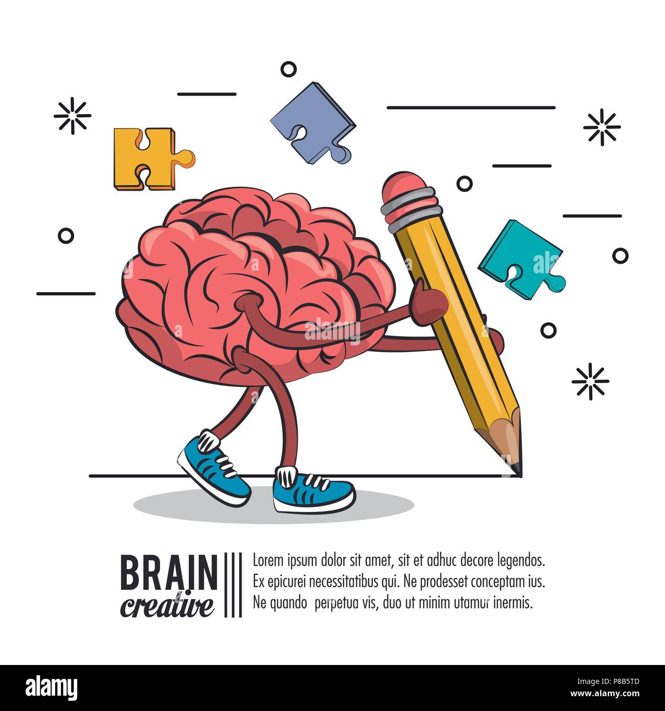 Brain creative poster Stock Vector Image & Art - Alamy