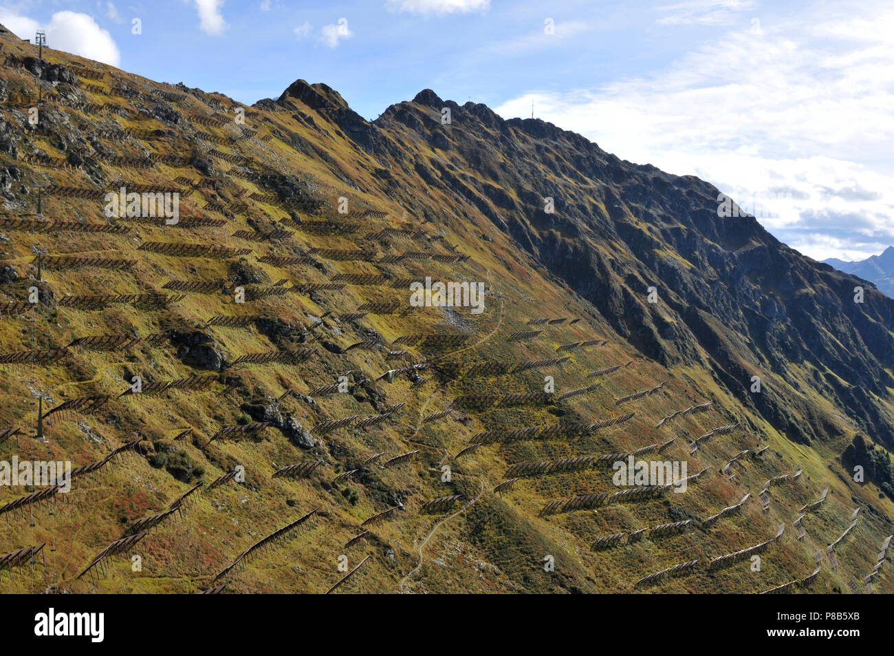 Austrian alps: Avalanche-protection in Schruns, Montafon-valley ...
