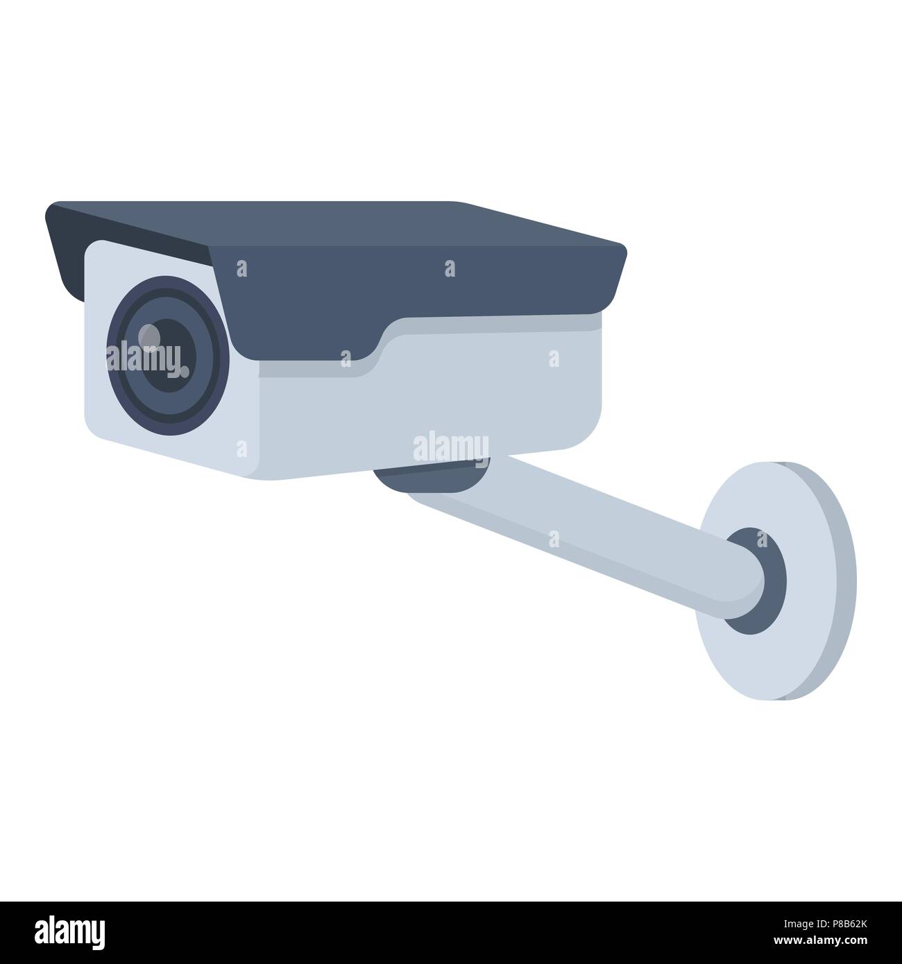 Hidden camera icon in cartoon style isolated on white background. Hotel ...