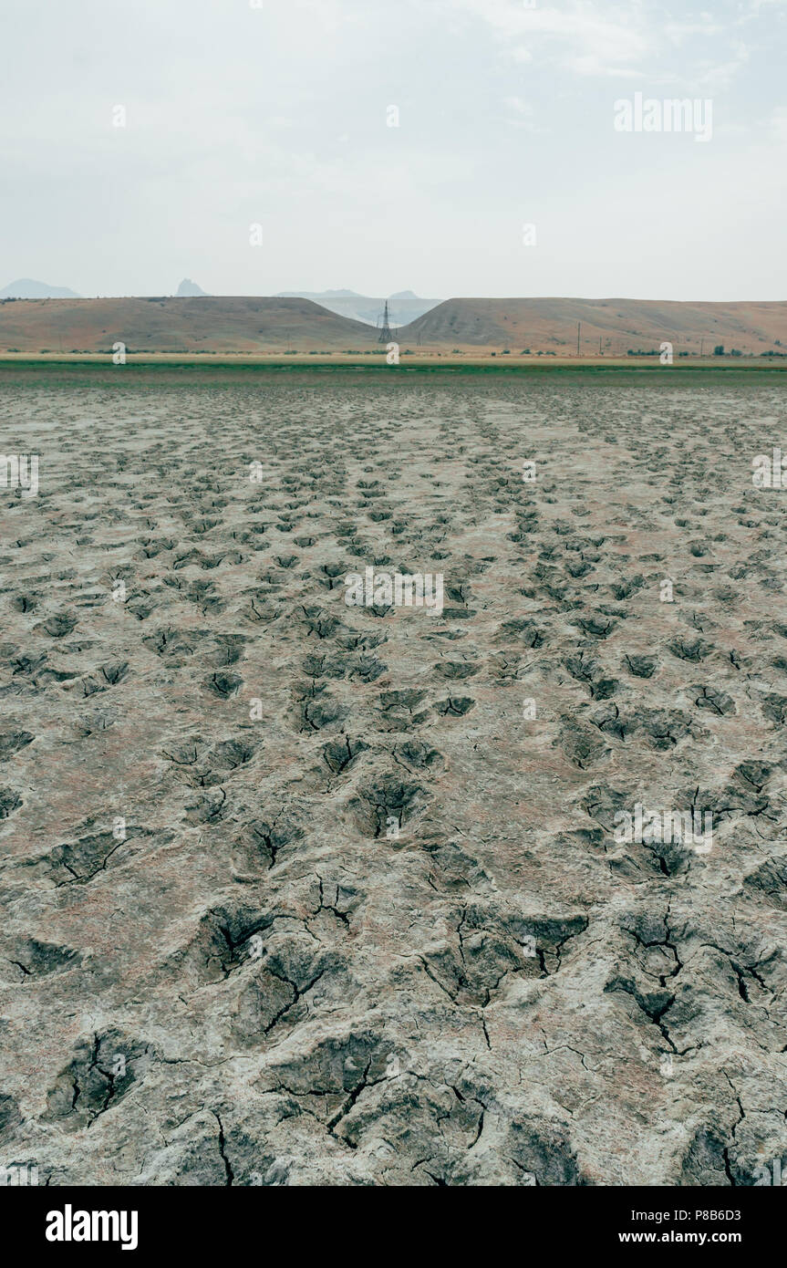 Dry ground in mountainous area of Crimea, Ukraine, May 2013 Stock Photo ...