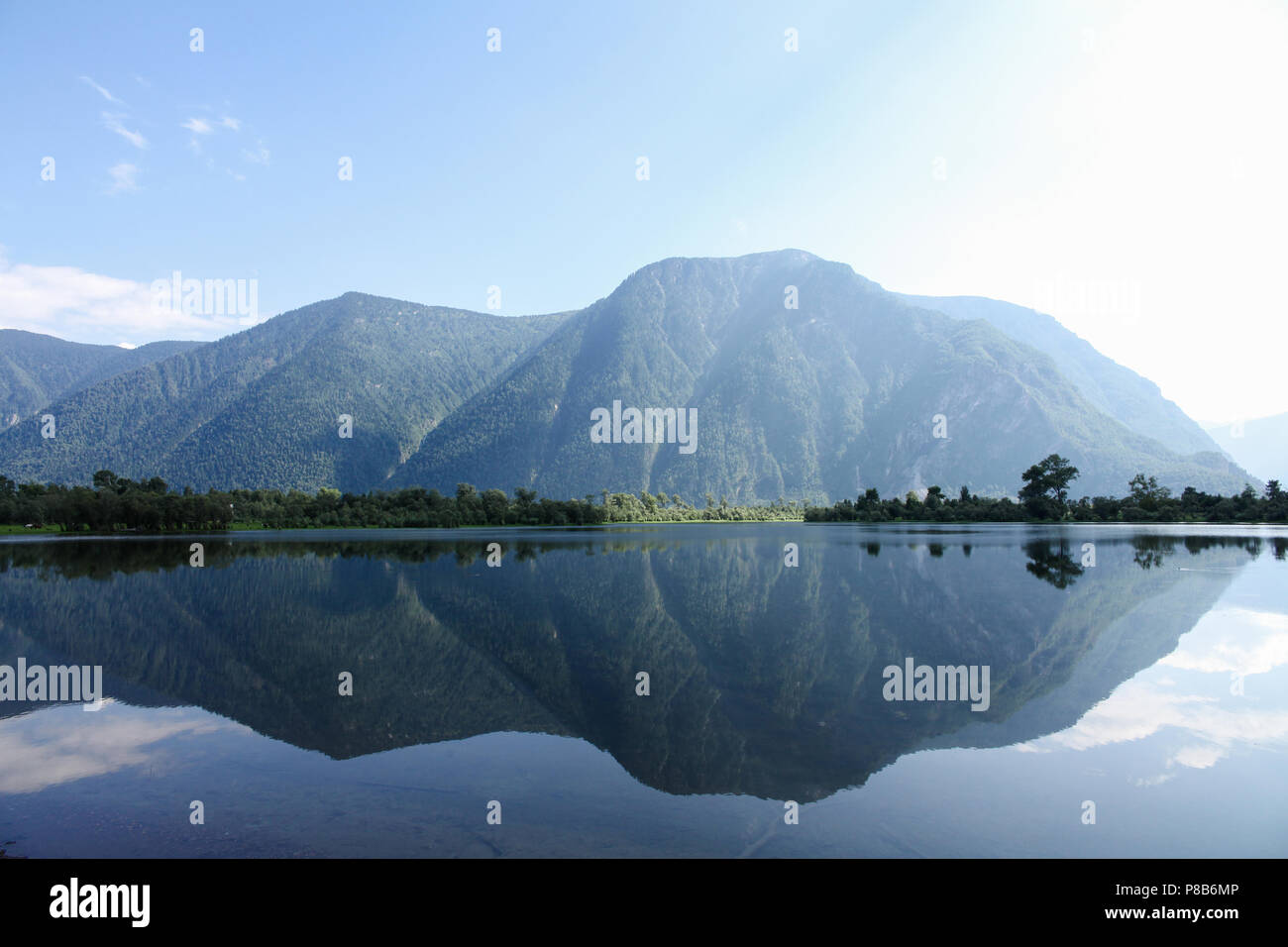 beautiful landscape view of mountains and lake, Altai, Russia Stock ...