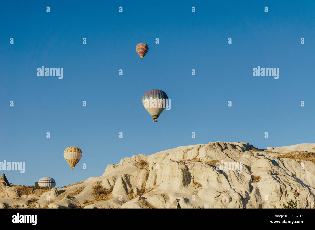 Hot air balloons festival in Goreme national park, fairy chimneys ...