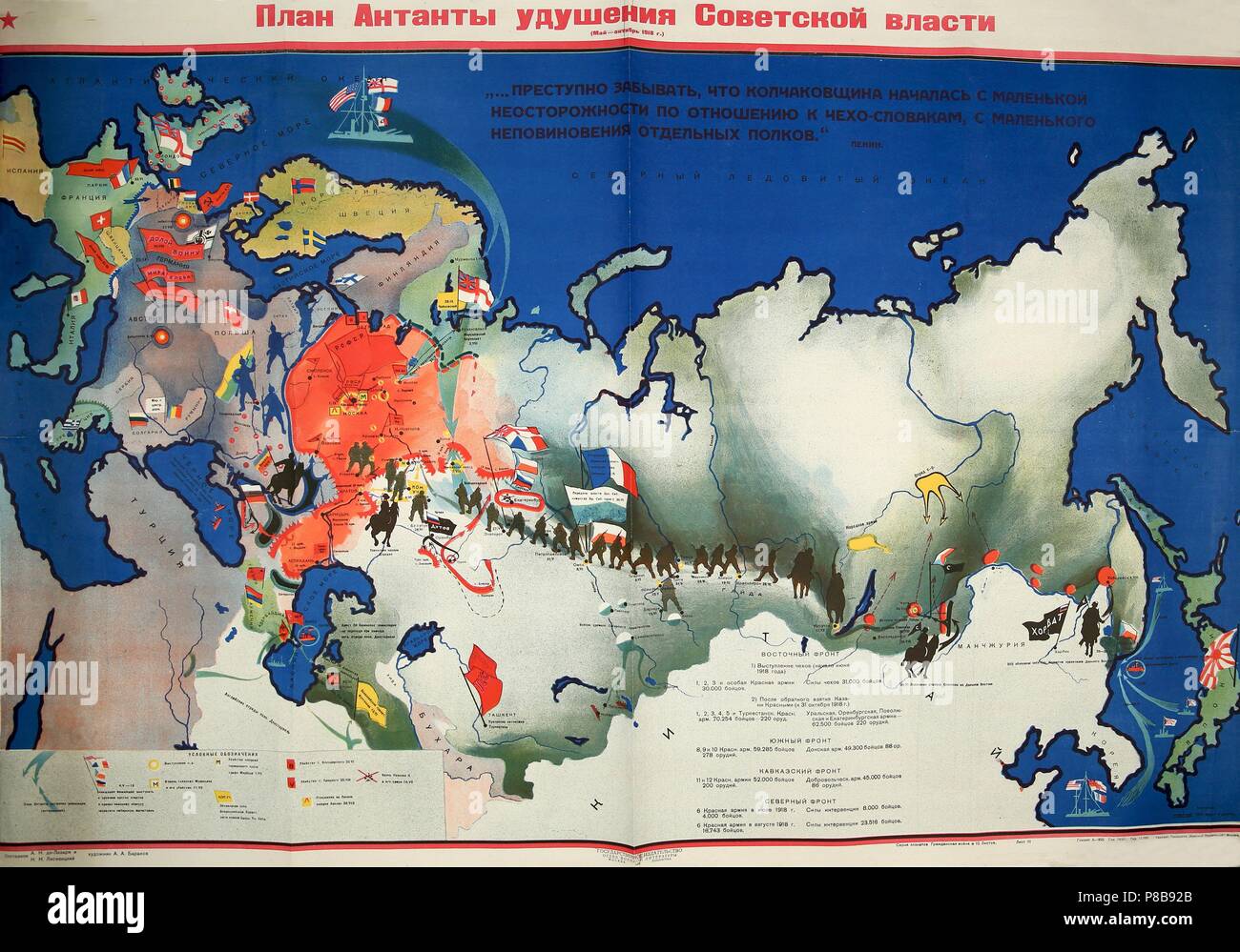 Russian Civil War Map
