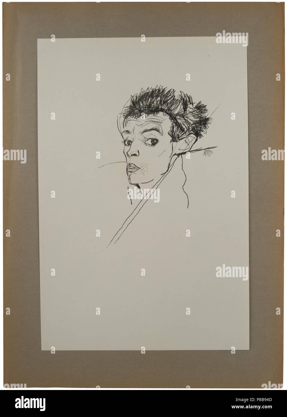 Self-portrait. Museum: PRIVATE COLLECTION Stock Photo - Alamy