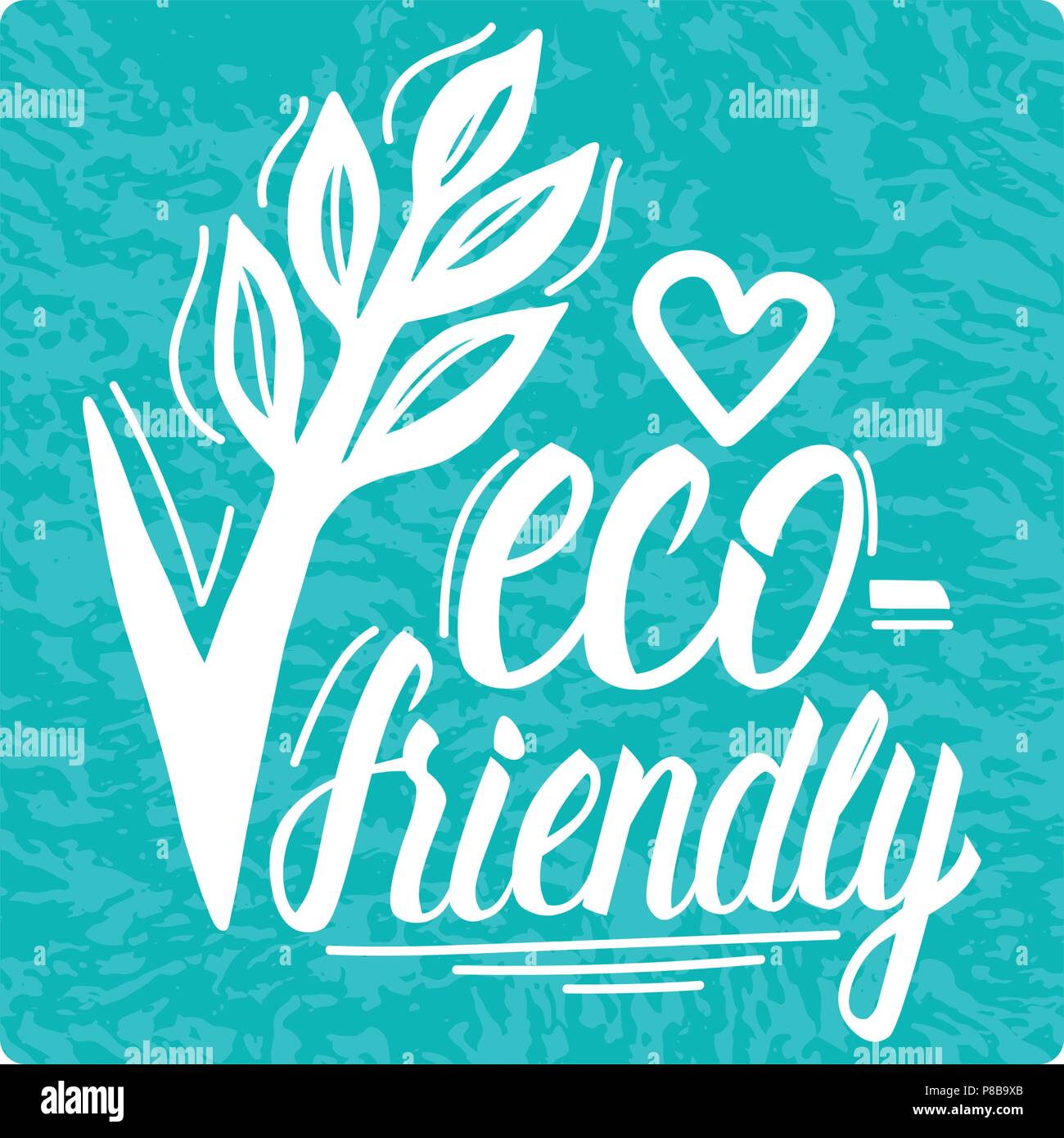 Vector Eco friendly inscription lettering sign Stock Vector Image & Art ...