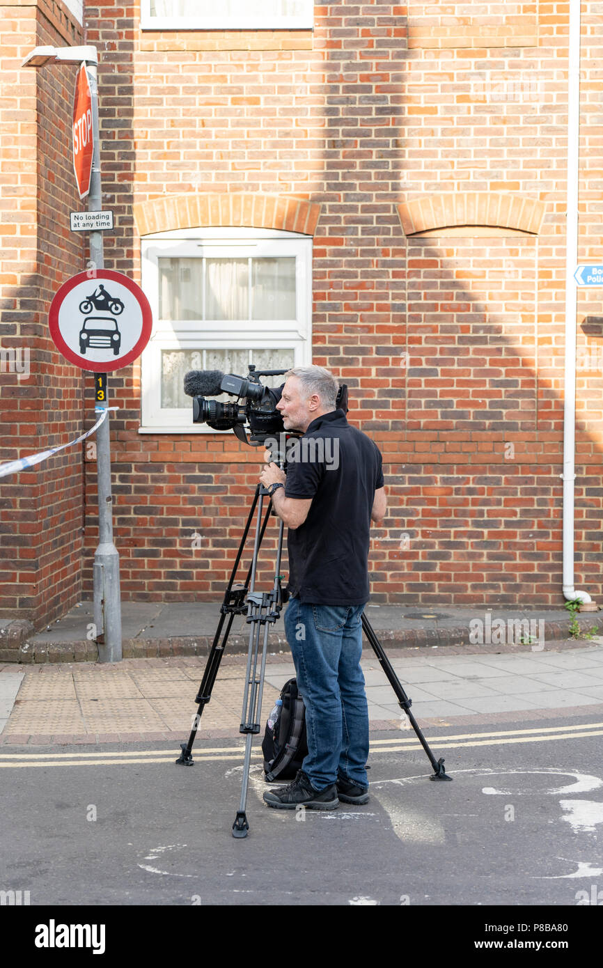 Recording cameraman hi-res stock photography and images - Alamy
