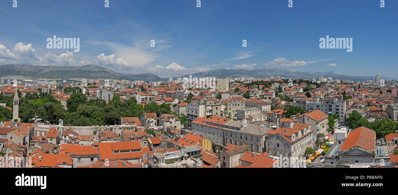 Aerial view of Split, Croatia Stock Photo - Alamy