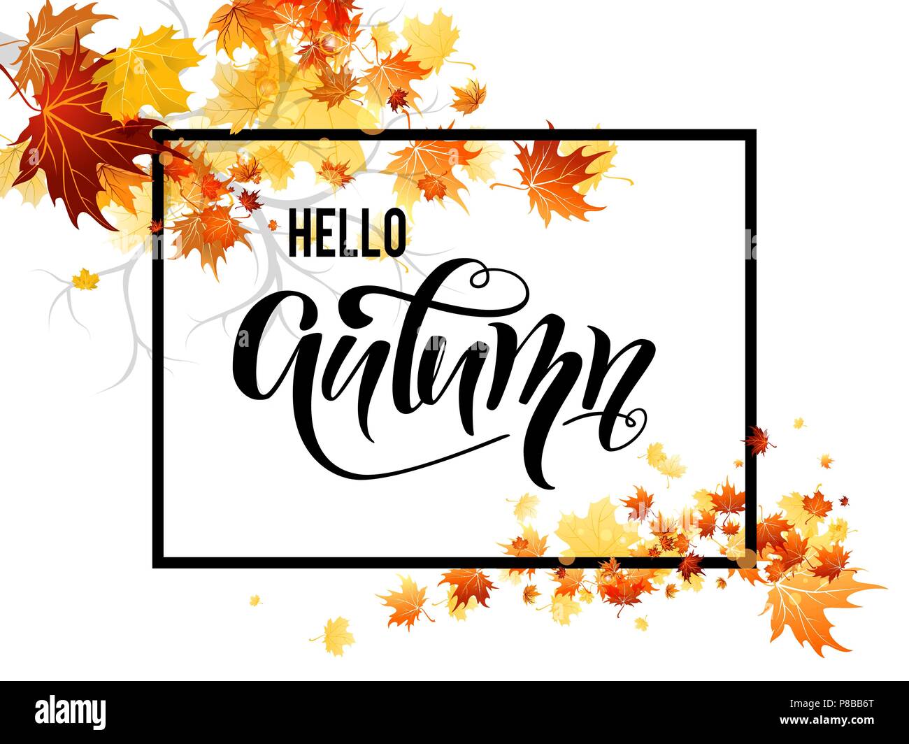 Maple branch Stock Vector Images - Alamy