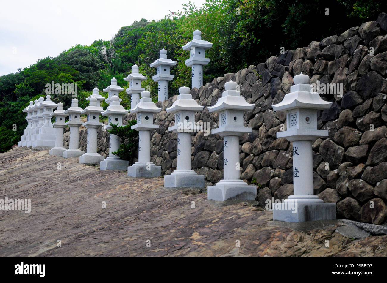Stone Made Decorations at the Udo Jingu - Shinto Shrine located in ...
