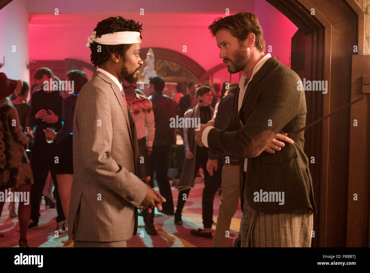 SORRY TO BOTHER YOU, from left: Lakeith Stanfield, Armie Hammer, 2018. ph: Peter Prato ...