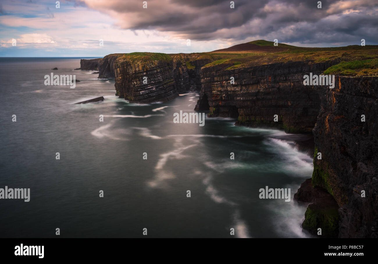 Irish coast line with the cliffs - Ireland Stock Photo - Alamy