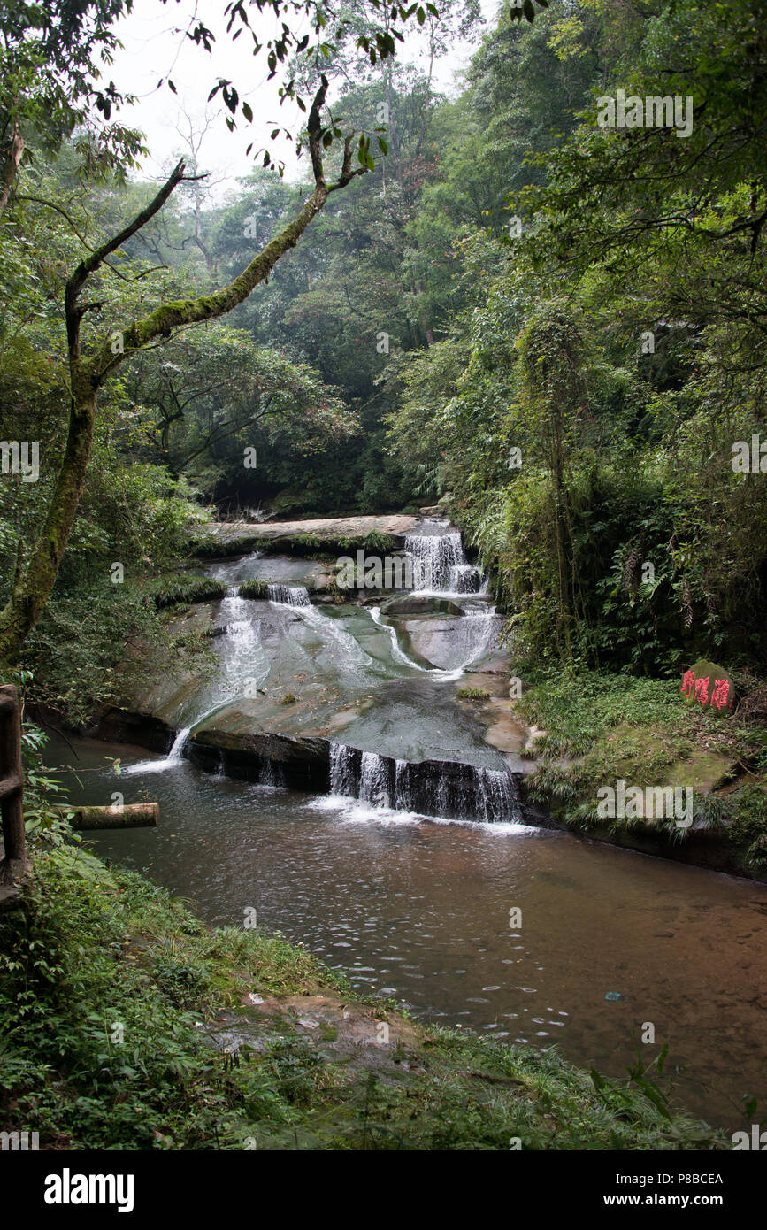 The gorges and mountainous walk through Bifengxia also known as the ...