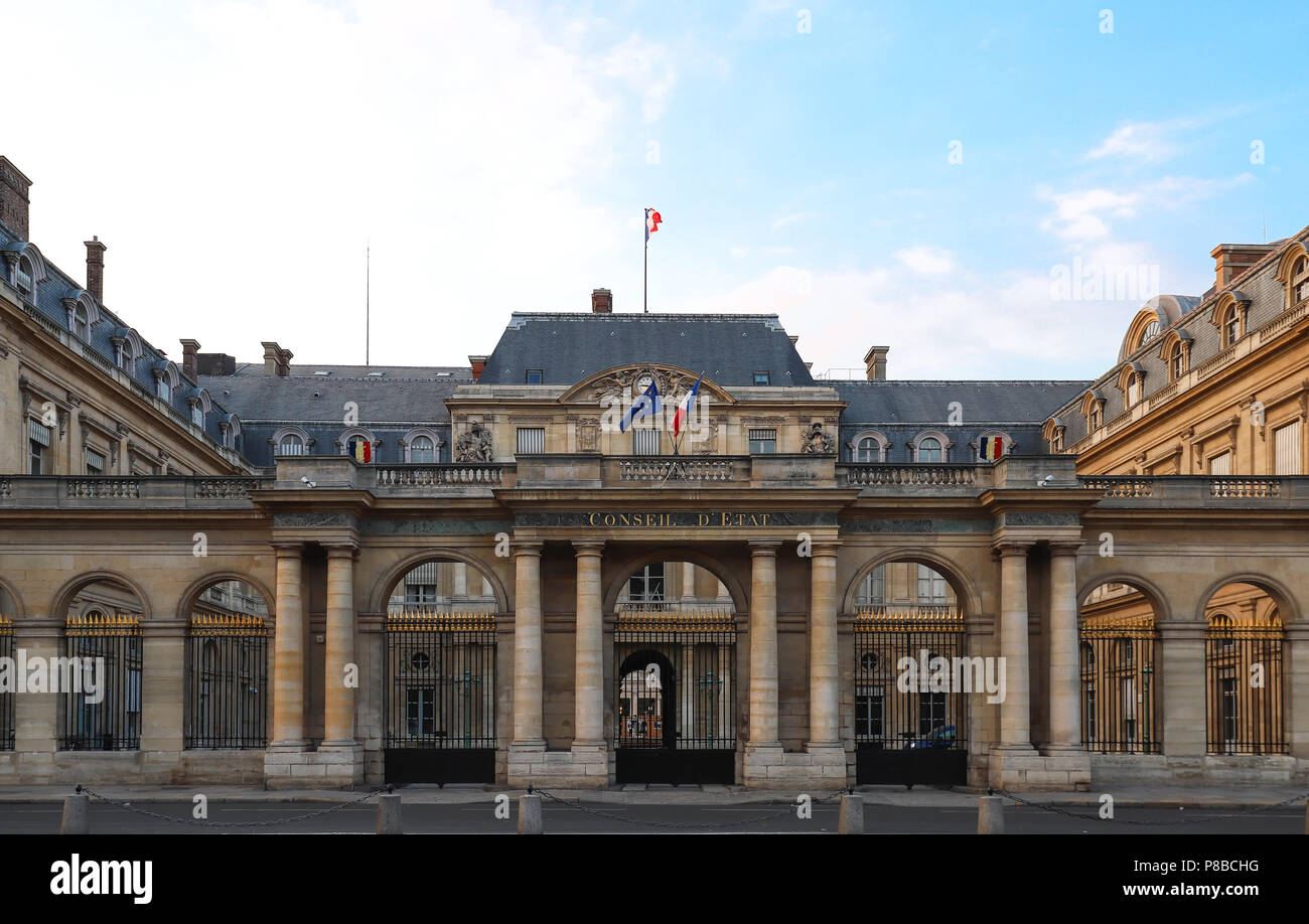 The Conseil d Etat Council of State , Paris, France Stock Photo - Alamy