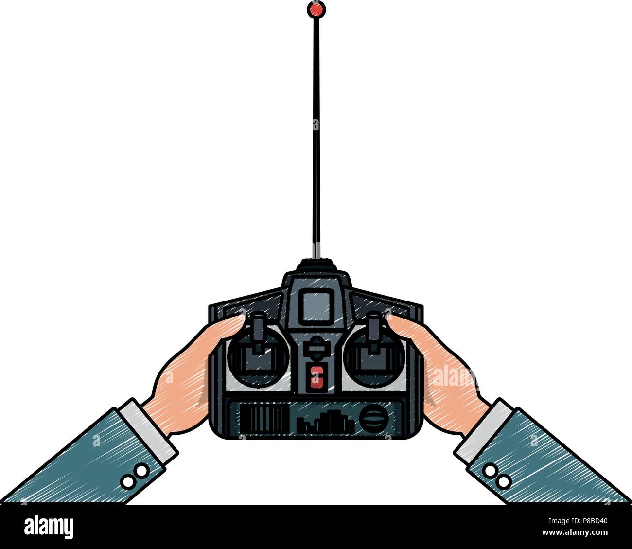 Drone remote control scribble Stock Vector Image & Art - Alamy