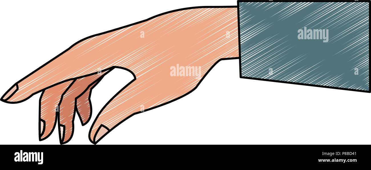 Hand sign isolated scribble Stock Vector Image & Art - Alamy