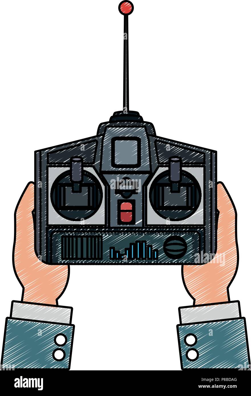 Drone remote control scribble Stock Vector Image & Art - Alamy