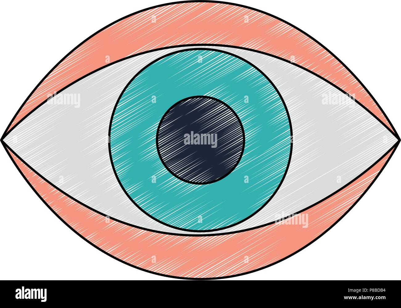 Human eye symbol scribble Stock Vector Image & Art - Alamy