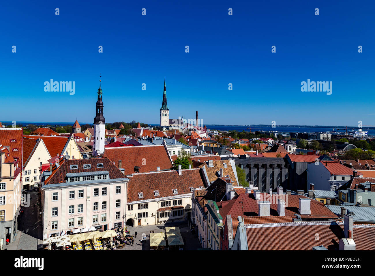 Landscape view of Tallin, Estonia Stock Photo - Alamy