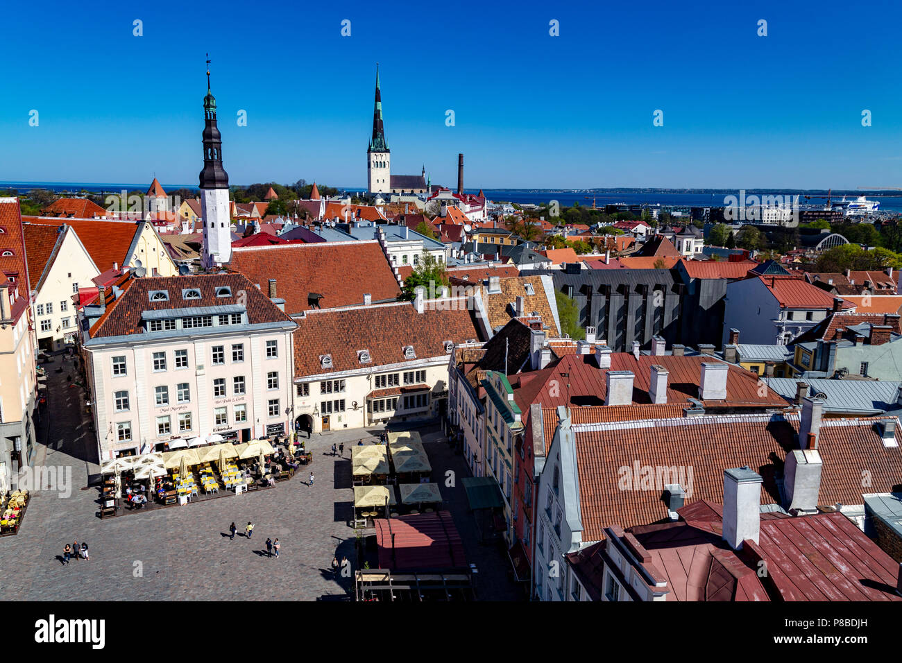 Landscape view of Tallin, Estonia Stock Photo - Alamy